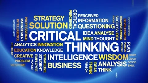 critical thinking animated word cloud,de... | Stock Video | Pond5