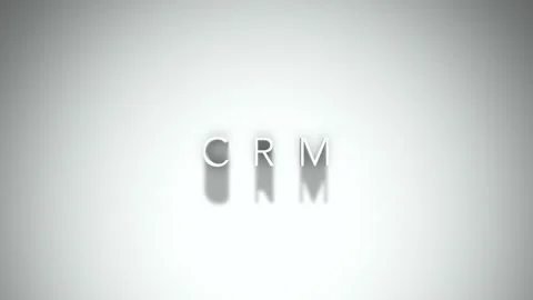 crm 3D title animation with shadows on a... | Stock Video | Pond5