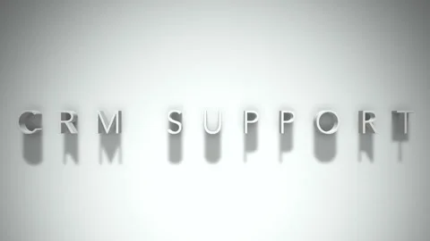 crm support 3D title animation with shad... | Stock Video | Pond5