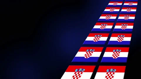 Croatia Flag Animated Background 3d Anim... | Stock Video | Pond5