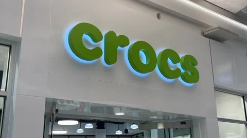 Crocs Store Front at Shopping Mall - Clo... | Stock Video | Pond5