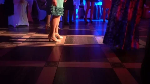 Cropped image of people's feet dancing o... | Stock Video | Pond5