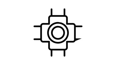 Cross connection scaffolding icon animat... | Stock Video | Pond5