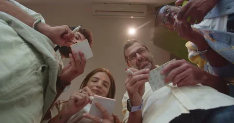 Cross generational group writing new ide... | Stock Video | Pond5