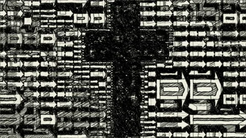 Cross of Jesus and arrows hand draw anim... | Stock Video | Pond5