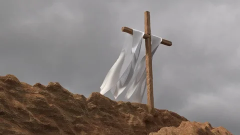 Cross of Jesus looping animation. | Stock Video | Pond5