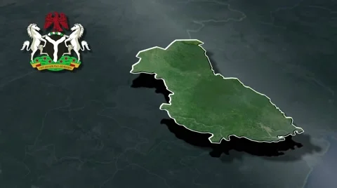 Cross River with Coat of arms animation ... | Stock Video | Pond5