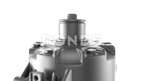 Cross Section of a Compressor with Detailed Interior View: Royalty Free ...