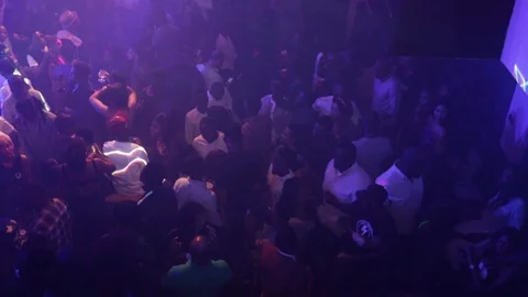 Cross section of a crowded Night club | Stock Video | Pond5
