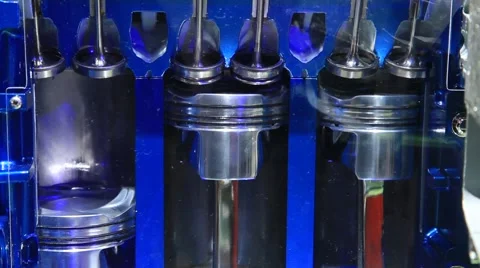 Cross section of a modern car engine | Stock Video | Pond5