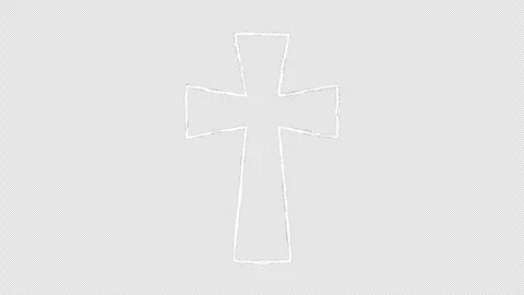 Cross symbol hand-drawn scribble animati... | Stock Video | Pond5