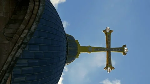 Cross on Temple of the Holy Sepulcher in... | Stock Video | Pond5
