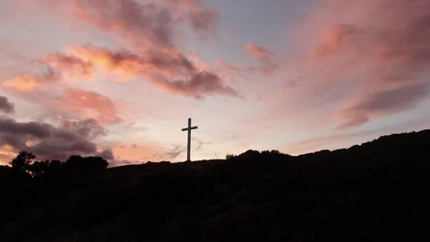 Cross and Sunset Stock Video Footage | Royalty Free Cross and Sunset ...