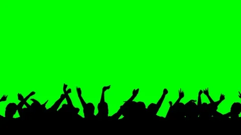 Crowd Cheering Green Screen Stock Video Footage | Royalty Free Crowd ...