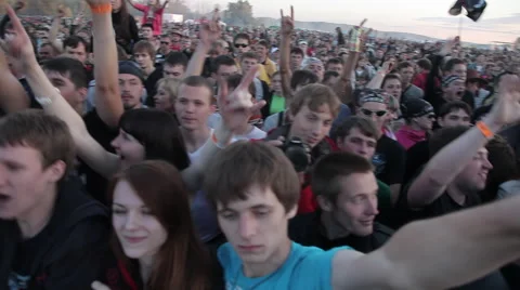 Crowd Screaming Stock Footage ~ Royalty Free Stock Videos | Pond5