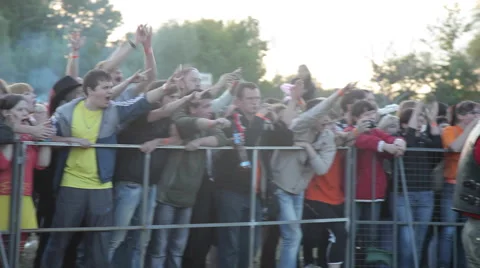 Crowd Screaming Stock Footage ~ Royalty Free Stock Videos | Pond5