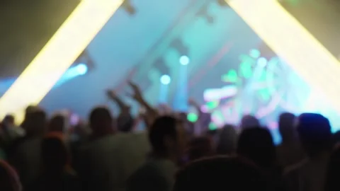 Crowd at concert cheering clapping hands... | Stock Video | Pond5