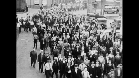 Crowd Of Workers Stock Video Footage | Royalty Free Crowd Of Workers ...