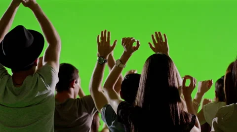 Concert Crowd Dancing Green Screen Stock Footage ~ Royalty Free Stock ...