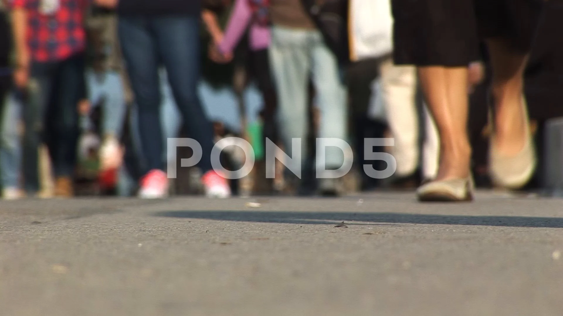 Group Of Feet Walking
