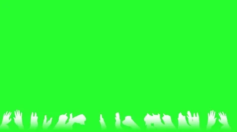 Crowd - Hands Clapping - Chearing - Gree... | Stock Video | Pond5