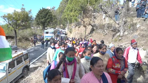 A crowd of India in a Political rally. | Stock Video | Pond5