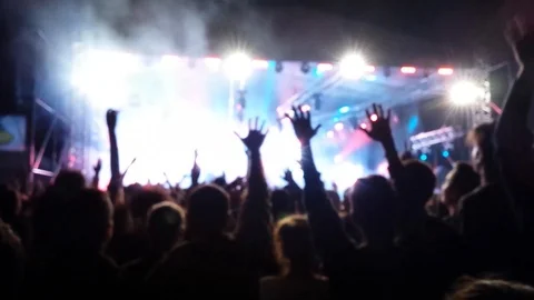 Jumping Crowd Stock Footage ~ Royalty Free Stock Videos | Pond5