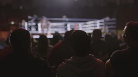 Boxing Match Crowd Stock Footage ~ Royalty Free Stock Videos | Pond5