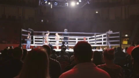 Boxing Match Crowd Stock Footage ~ Royalty Free Stock Videos | Pond5