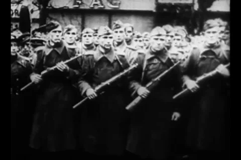 Crowd of people cheer Red Army after the... | Stock Video | Pond5