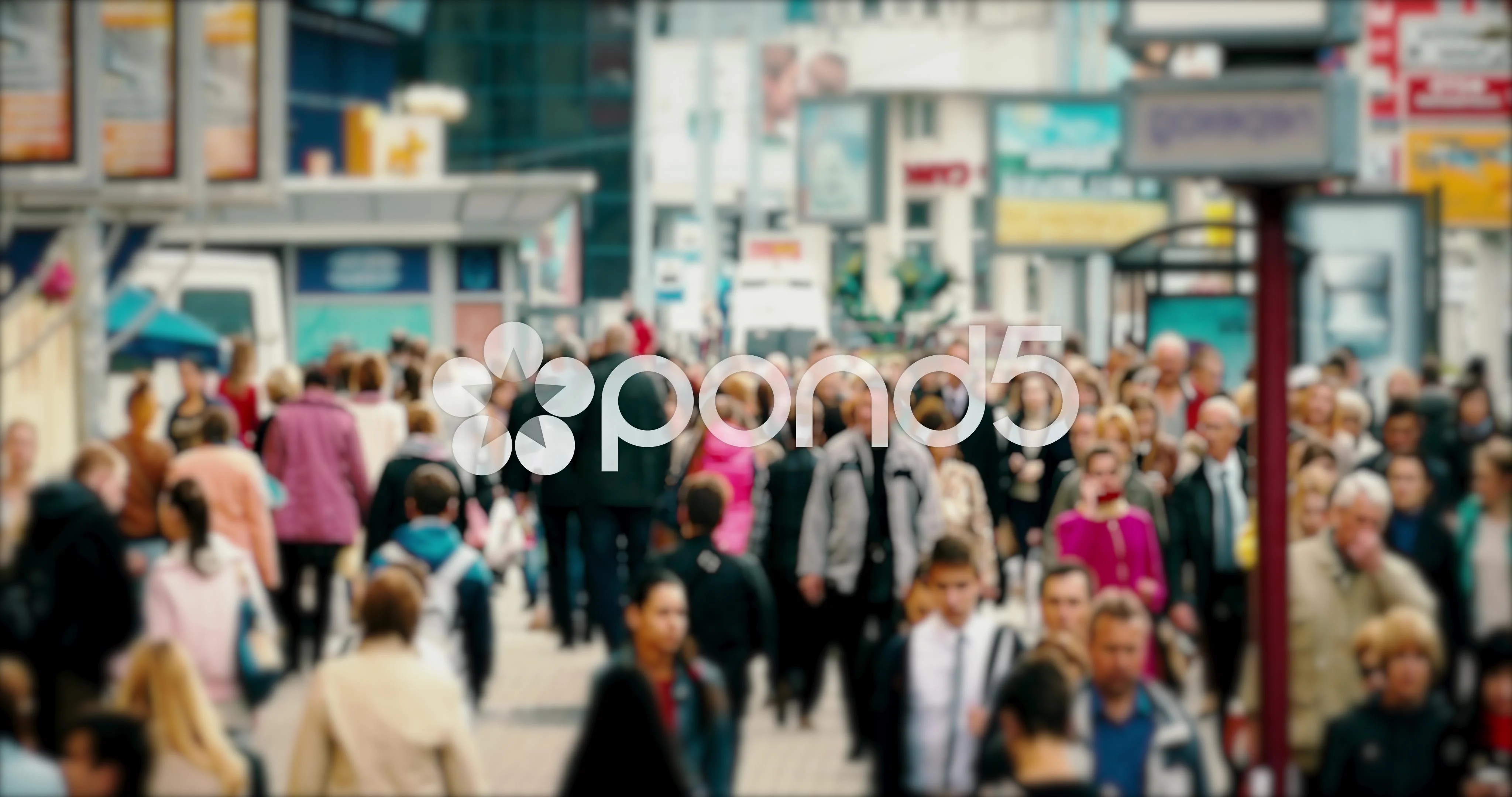 Busy People Walking 30.586 People Walk Along A Busy City Street Stock