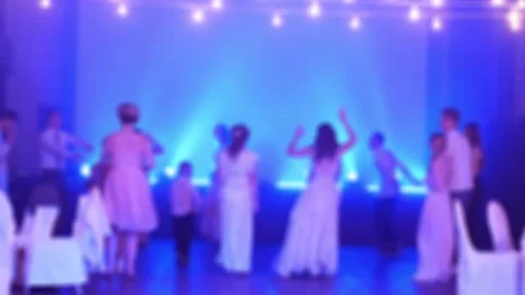 crowd of people dancing on the dance flo... | Stock Video | Pond5