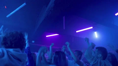 Crowd of people dancing on the dance flo... | Stock Video | Pond5