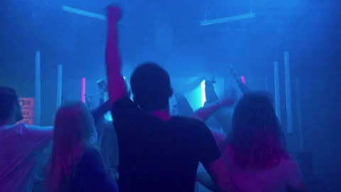 Crowd of people dancing on the dance flo... | Stock Video | Pond5