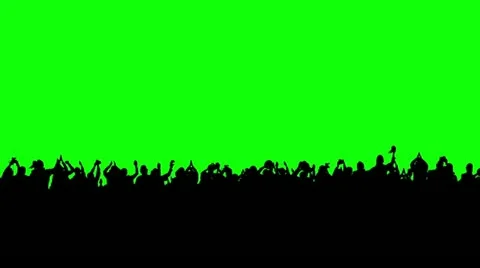Crowd of people. Green screen. | Stock Video | Pond5