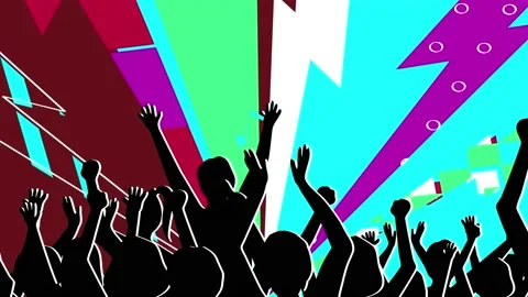 Crowd of People Having Fun at Concert 2... | Stock Video | Pond5