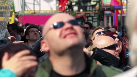 People Looking Up Stock Video Footage | Royalty Free People Looking Up ...