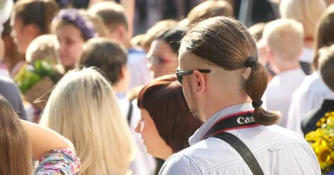 Crowd Talking Stock Footage ~ Royalty Free Stock Videos | Pond5