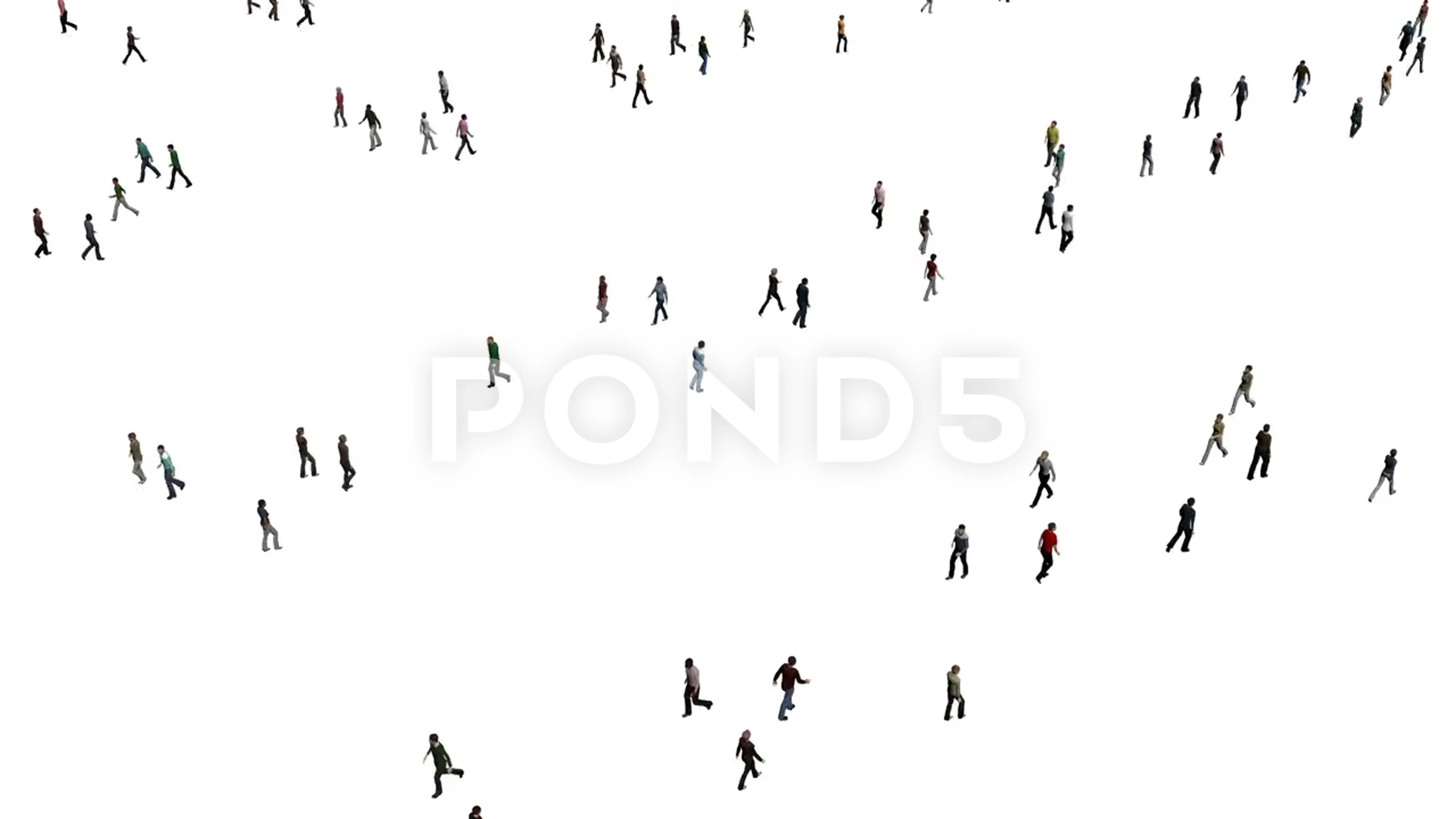 Crowd Of People Top View