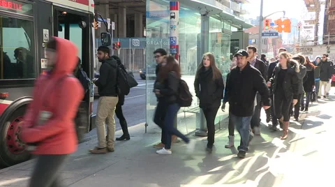 Crowd Of People Waiting In Line Stock Video Footage | Royalty Free ...