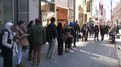 Crowd of people waiting for public city ... | Stock Video | Pond5