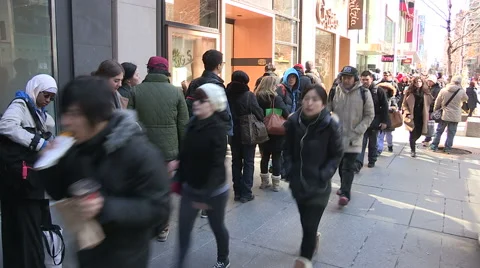 Crowd of people waiting for public city ... | Stock Video | Pond5