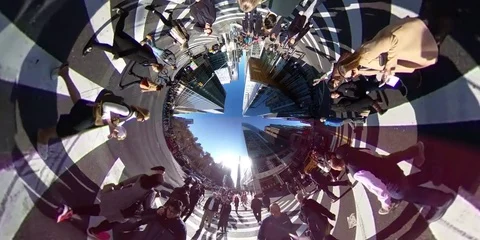 Fisheye Walking Stock Videos – Royalty-Free HD & 4K Videos