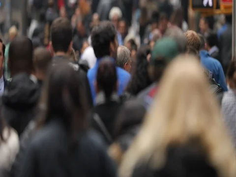Slow Motion Crowd Walking Stock Video Footage | Royalty Free Slow ...