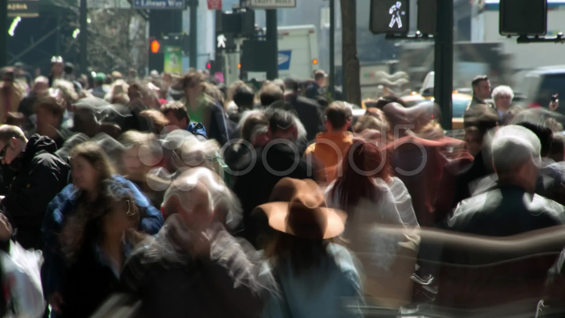 Crowd Time Lapse Timelapse People Walking On Crowded City Streets