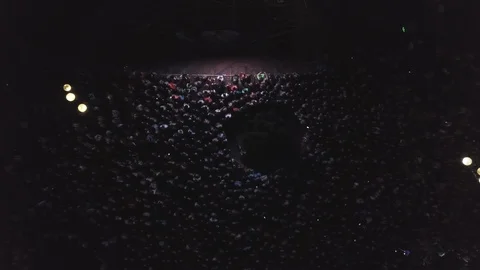 A crowd of people watching the display o... | Stock Video | Pond5