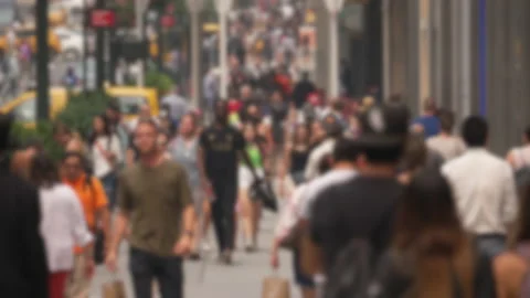 Crowd of people wearing mask masks walki... | Stock Video | Pond5