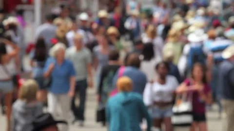 Out Of Focus Crowd Stock Video Footage | Royalty Free Out Of Focus ...
