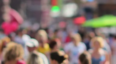 Out Of Focus Crowd Stock Video Footage | Royalty Free Out Of Focus ...