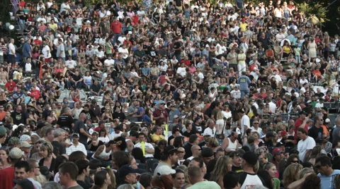 Crowd Waiting Stock Footage ~ Royalty Free Stock Videos | Pond5